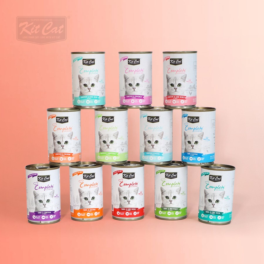 Jual KIT CAT Complete Cuisine Makanan Kucing Basah Kaleng Cat Food 150 ...