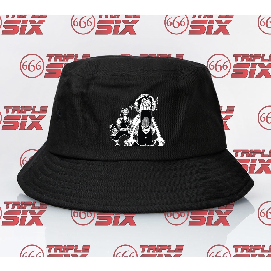 Jual Topi Bucket Anime One piece Luffy Usop Chopper | Shopee Indonesia