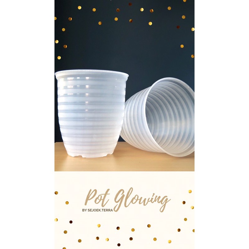 Jual pot Glowing bening transparan aesthetic premium | Shopee Indonesia