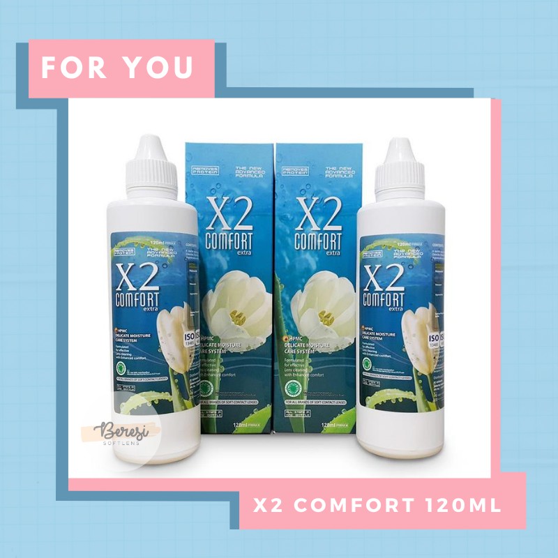 Jual Cairan Softlens X2 Comfort120 ml Cairan Softlen X2 Comfort 120ml Air softlens X2 Air Cuci ...