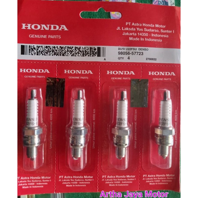 Jual Busi denso honda u22fsu original asli ahm supra x fit grand revo ...