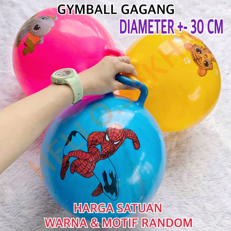 Jual MAINAN BOLA GYMBALL GAGANG GYM BALL BESAR KARET SUDAH POMPA ...