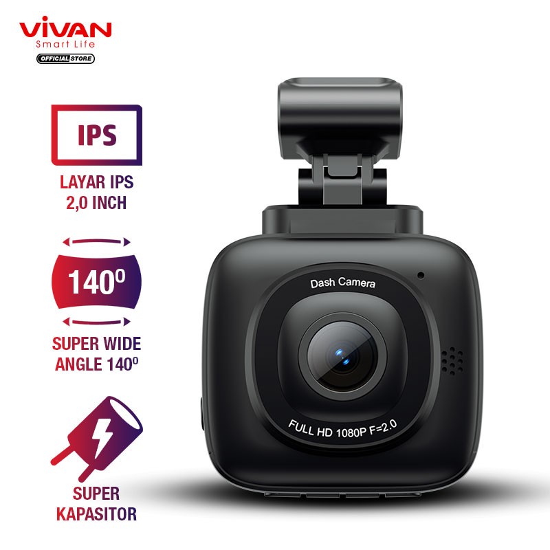 Jual VIVAN VDR01 HD Super Wide Angle Dashcam Car Dash Cam Camera CCTV ...
