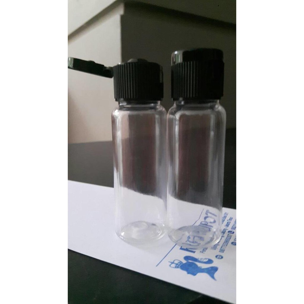Jual BOTOL 20 ML PET PLASTIK BENING FLIP HITAM | Shopee Indonesia
