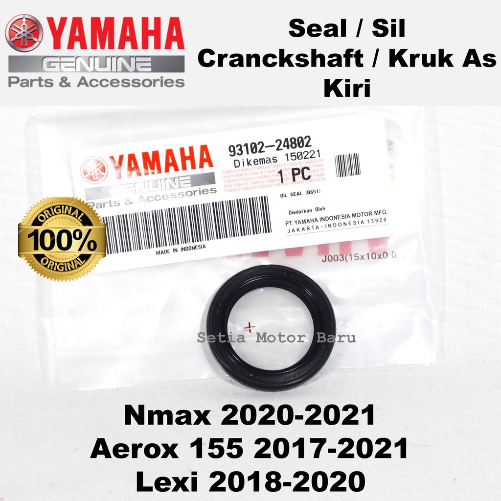 Jual Yamaha Seal Sil Crankshaft Kruk As Kiri Motor All New Nmax N Max 2020 Aerox Lexi Asli ...