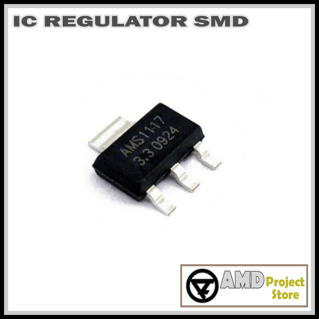 Jual AMS1117 3.3V Linear Voltage Regulator SMD AMS 1117 3.3 Volt | Shopee Indonesia