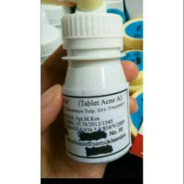 Jual JUAL RUGI Tablet Acne A Klinik Cantik Baratajaya isi 10 Tablet ...