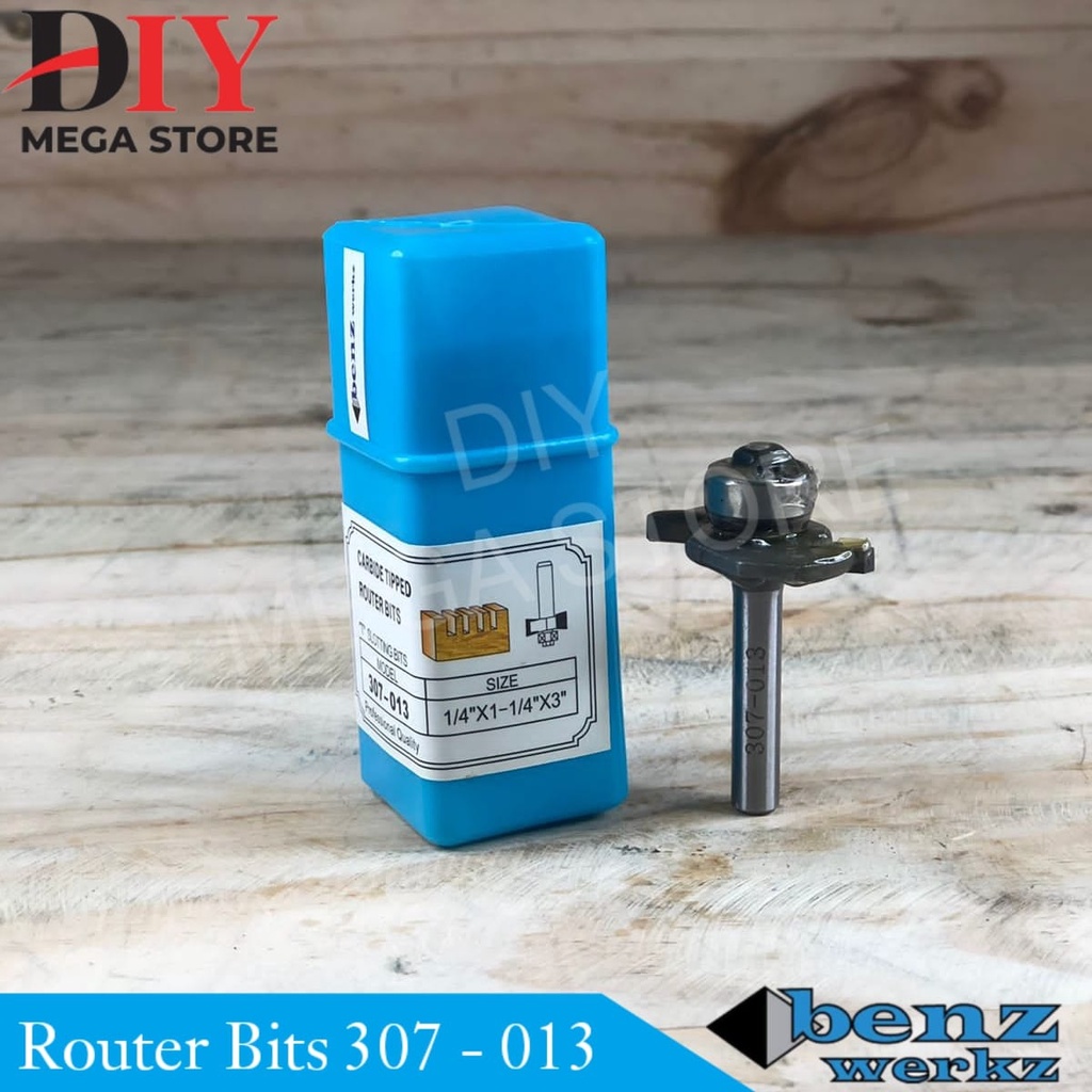 Jual Router T slotting bit / mata profil 3 mm x 1/4" benz werkz ( 307 ...
