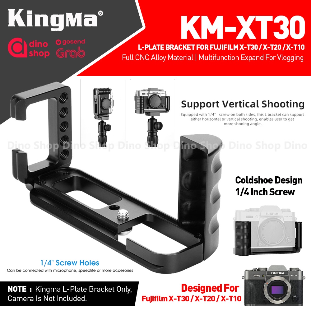 Jual KingMa KM-XT30 L Plate Bracket u/ Fujifilm X-T30 X-T20 X-T10 ...