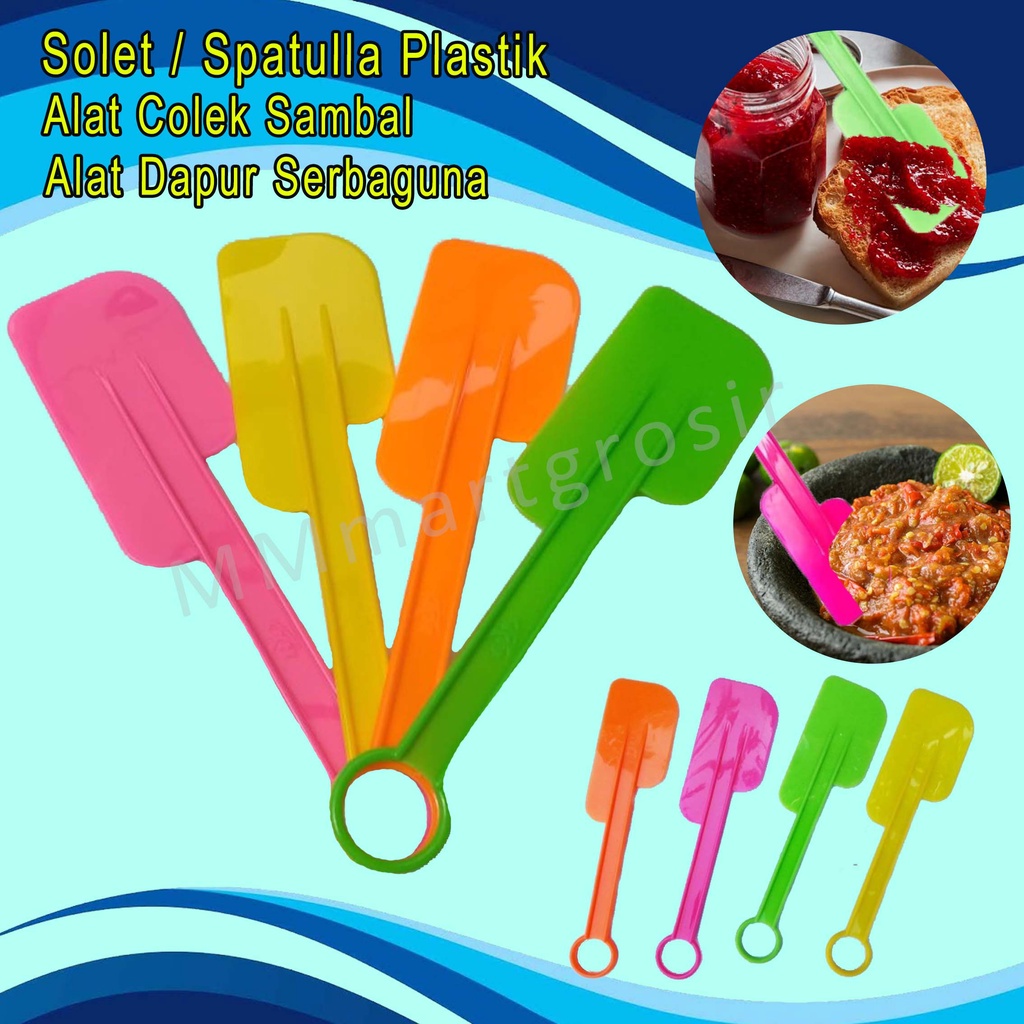 Jual Solet / Spatulla Plastik / Alat Colek Sambal / Alat Dapur ...