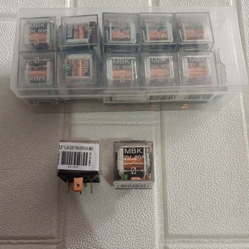 Jual Relay rilay klakson kelakson transparan / relay remote alarm ...
