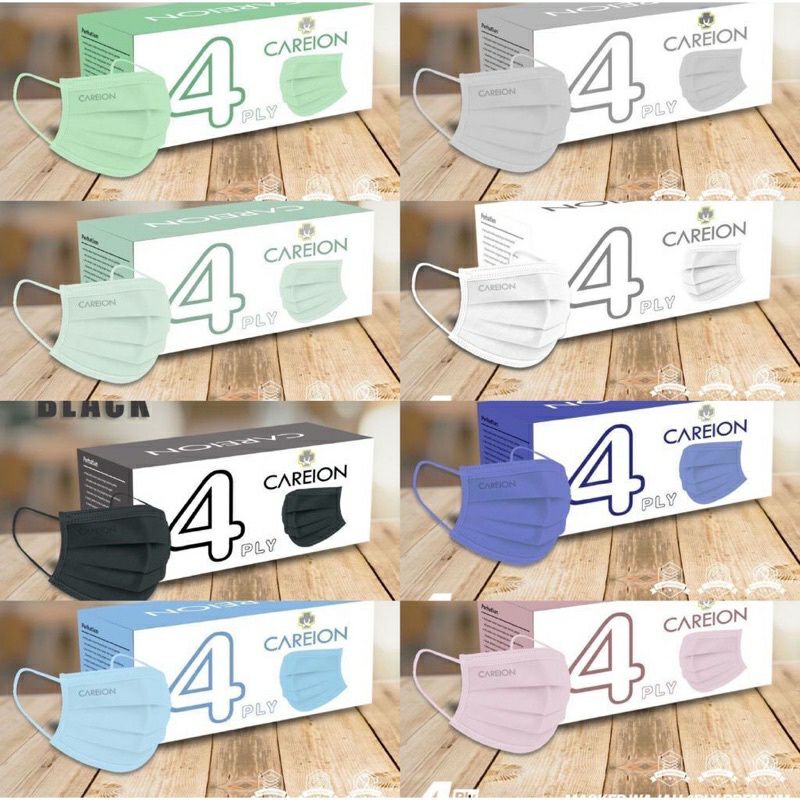 Jual Masker 4 ply careion earloop isi 50pcs murah | Shopee Indonesia