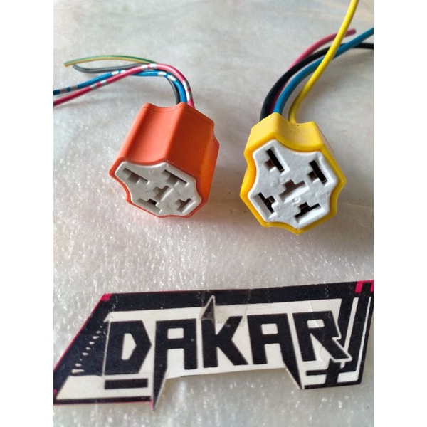 Jual Soket/Socket/Cop/Fitting RELAY CERAMIC KLAKSON & LAMPU Kaki/Kabel ...