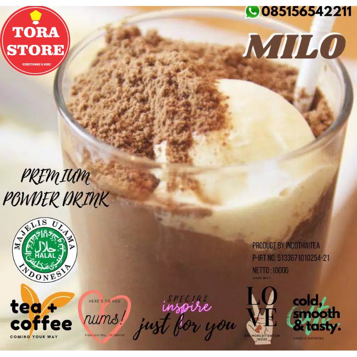 Jual Bubuk Minuman rasa Milo 1Kg 1000 gr / Bubuk Rasa Milo / Bubuk ...