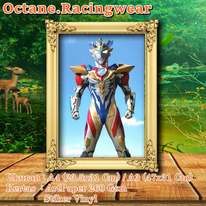 Jual Sticker & Poster Ultramen ultraman Mebius chuck nice nexus gaiya leo film jepang a3 a3+ a4 ...