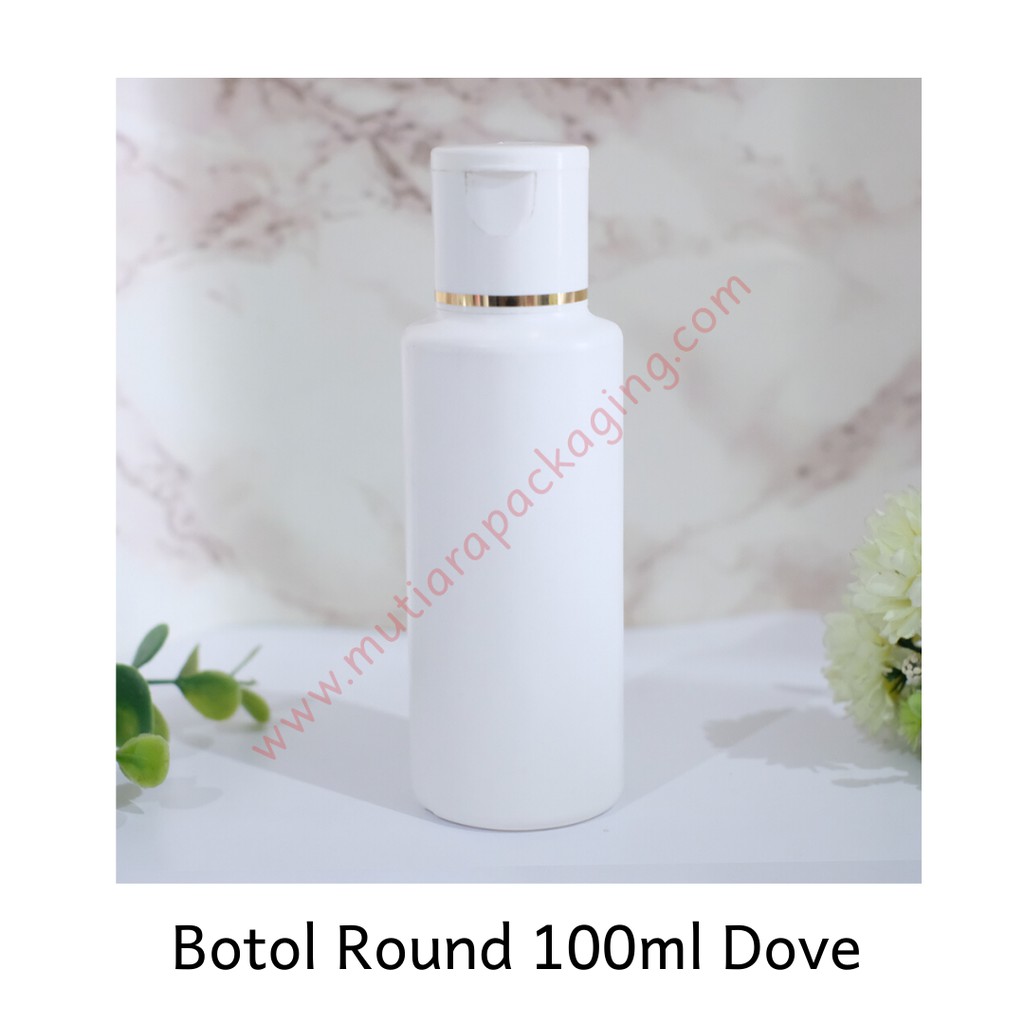 Jual (MIN 10PCS ) TERLARIS !! BOTOL ROUND 100ML DOVE - BOTOL FLIPTOP ...