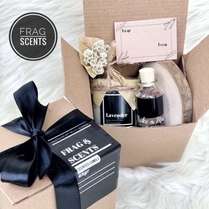 Jual Lilin Aromatherapy Gift Box Scented Candle Hampers Kado Wisuda Ulang | Shopee Indonesia