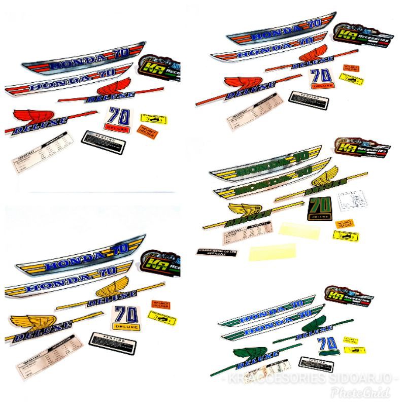 Jual Stiker/Striping C70 Body Set A | Shopee Indonesia