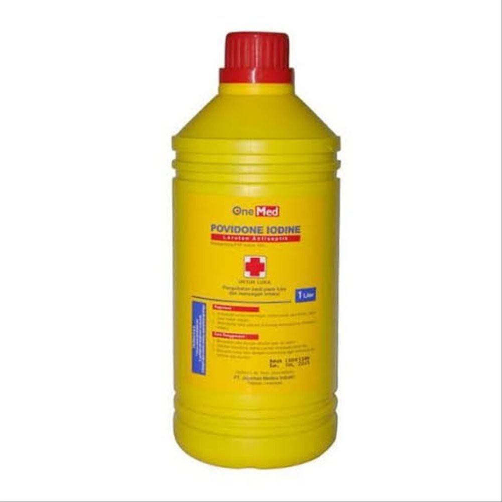 Jual OBAT MERAH ONEMED POVIDONE IODINE 1ltr | Shopee Indonesia