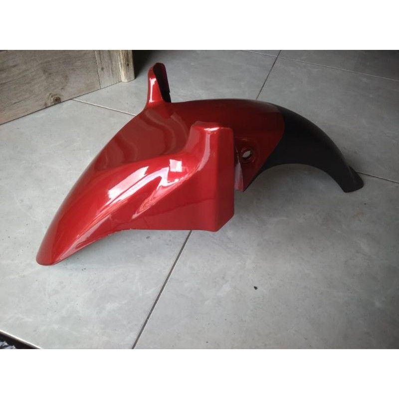 Jual spakbor depan Honda Megapro mono shock 2011 merah maroon | Shopee Indonesia