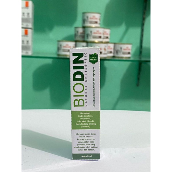 Jual Biodin spray 20ml obat luka, gatel scabies hewan | Shopee Indonesia