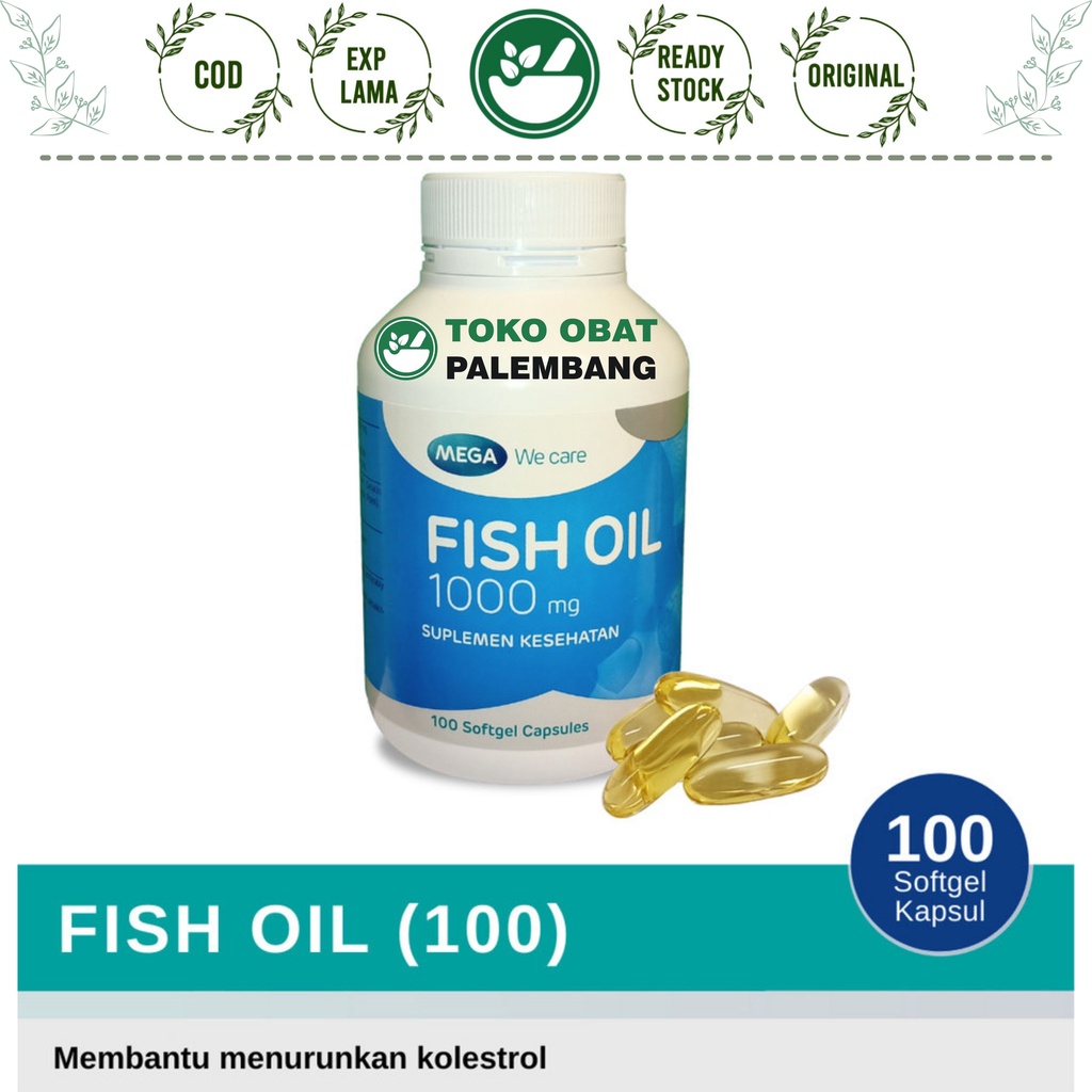 Jual MEGA WE CARE FISH OIL 1000MG 100 SOFTGEL EPA DHA MINYAK IKAN MEGA | Shopee Indonesia