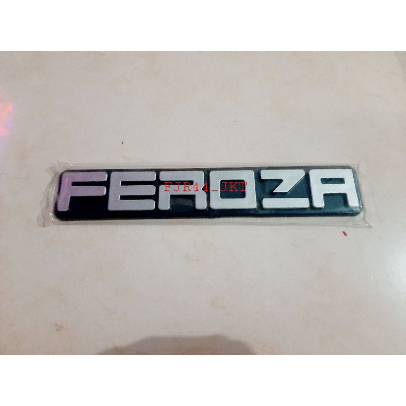Jual emblem logo tulisan ferosa/ emblem feroza | Shopee Indonesia