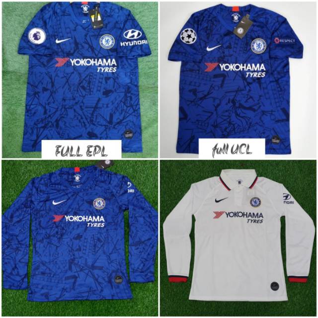 Jual Jersey Bola Chelsea Full Patch EPL UCL/LONG SLEVEE 2019-2020 | Shopee Indonesia