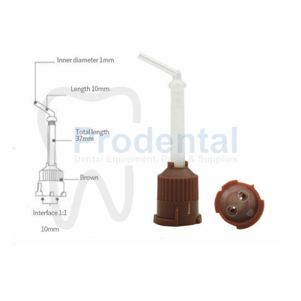Jual Dental Mixing Tip Brown 1:1 / Mixing Tip Coklat / Tips Sementasi ...