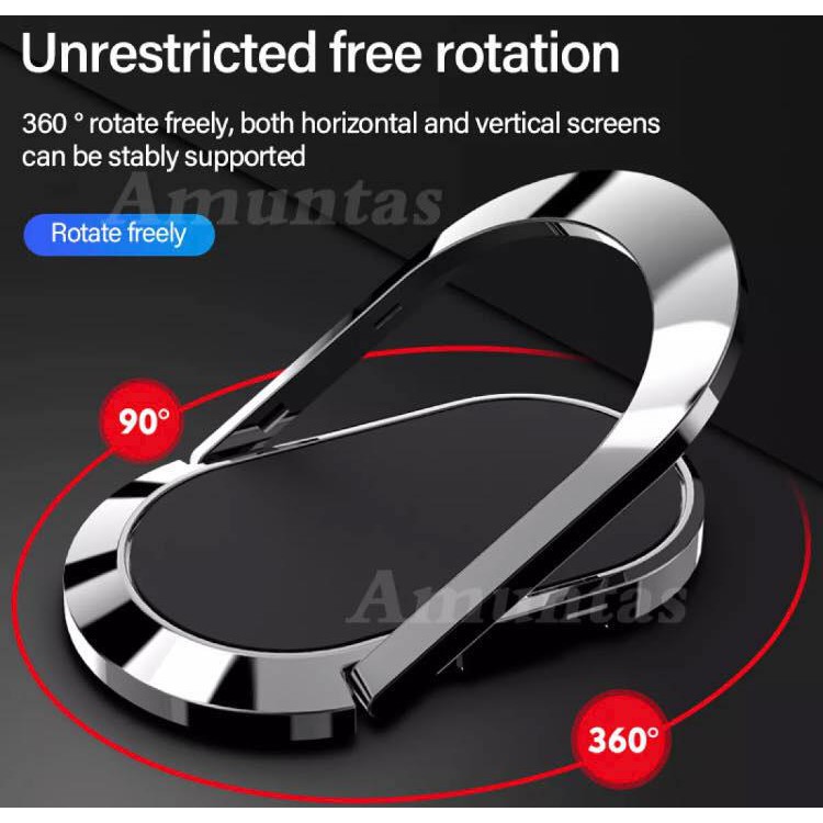 Jual Magnetic Holder Car Mount 360* Finger Rotation Ring Stand Bulat ...