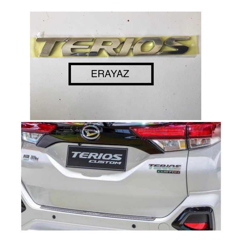 Jual LOGO EMBLEM BAGASI TULISAN TERIOS DAIHATSU TERIOS 2018 2019 2020 ...