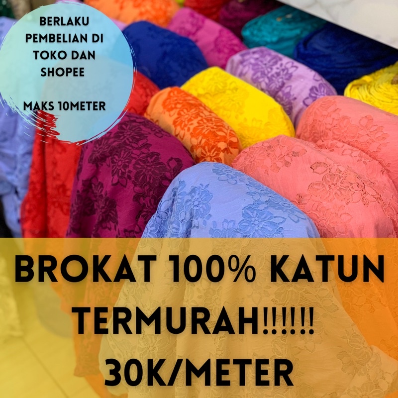 Jual BROKAT KATUN / Brukat Kartini / brokat Fatmawati / brokat meteran ...