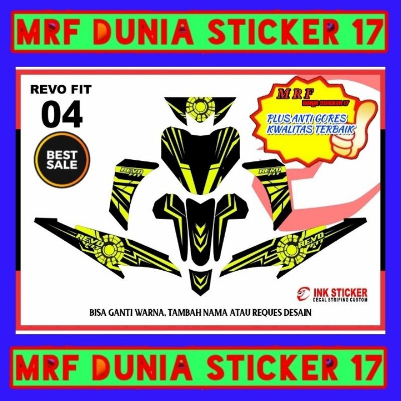 Jual Sticker decal Revo Fit Full Body, Striping Revo fit , Sticker Revo ...