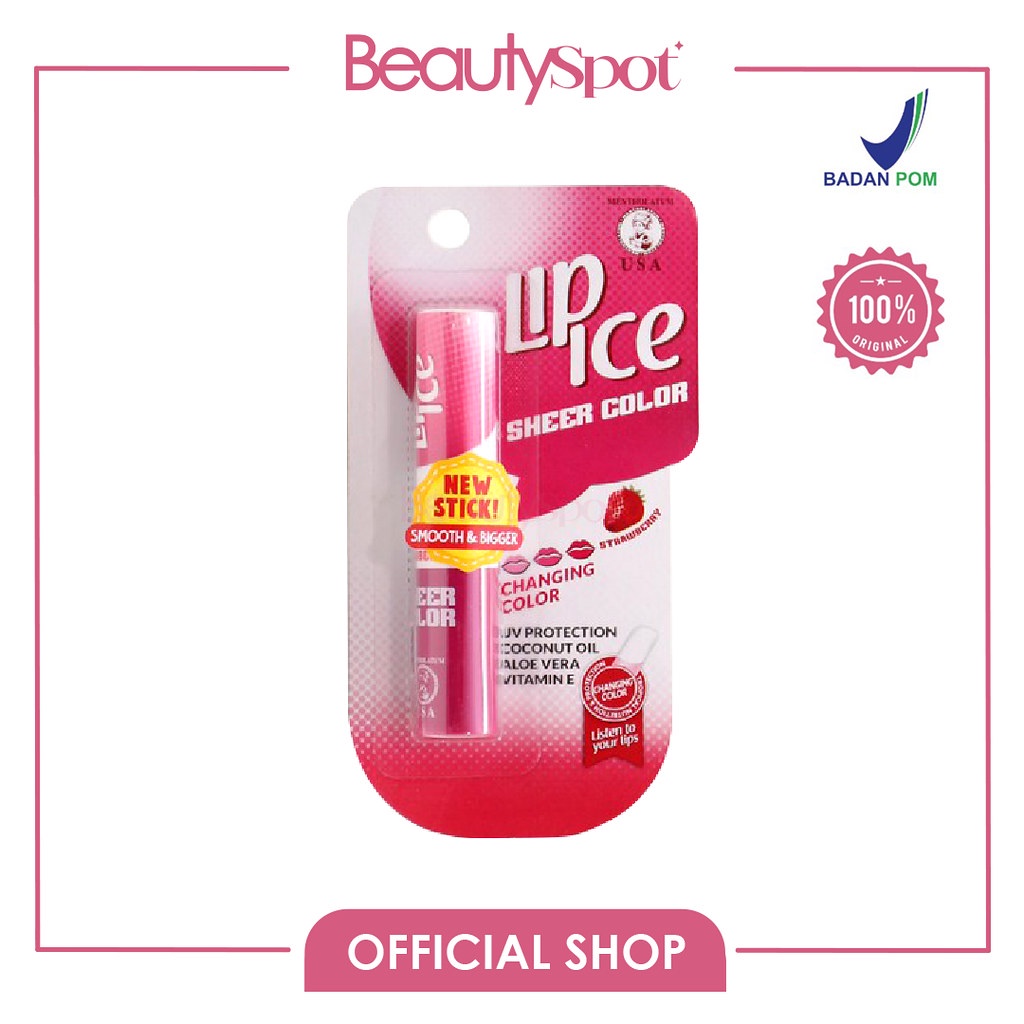 Jual LIP ICE Sheer Colour Strawberry | Shopee Indonesia
