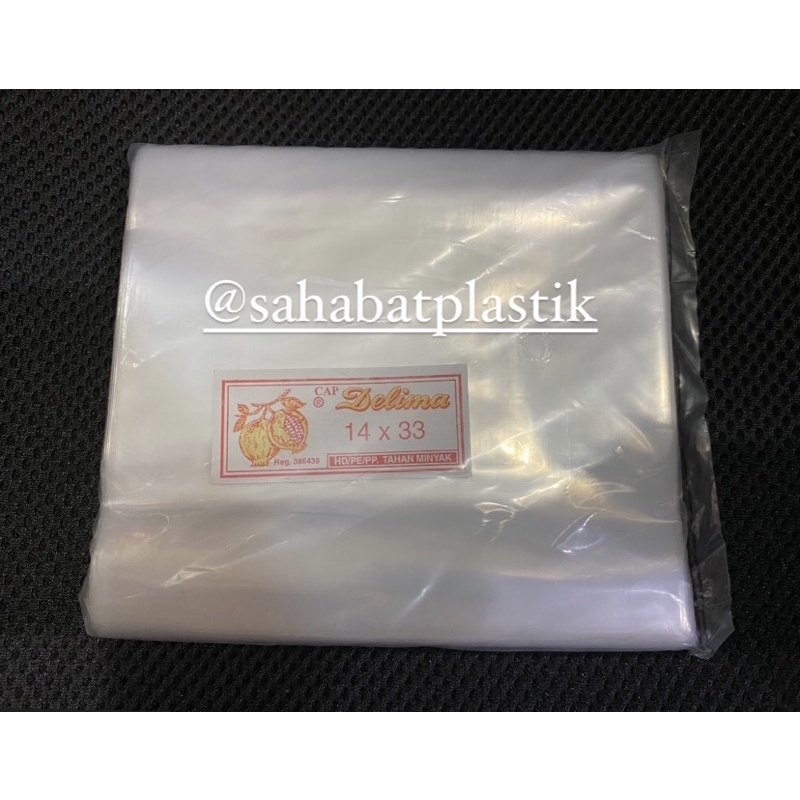 Jual GROSIR PLASTIK ES BATU 1 kg MERK DELIMA/ PE 14x33/ PLASTIK TEBAL ...