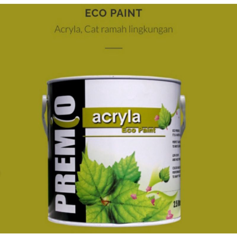 Jual CAT TEMBOK PREMIO ACRYLA 2,5LT - PUTIH | Shopee Indonesia