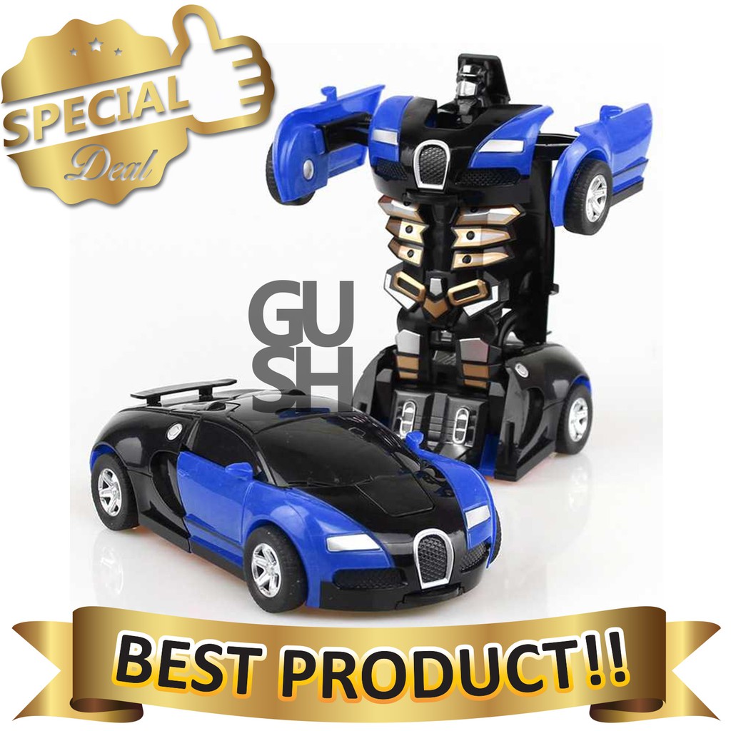 Jual Mainan Anak Mobil-mobilan & Robot 2 in 1 Model Transformer ...