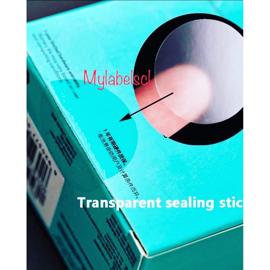 Jual Stiker Label Sticker Transparant Bening segel seal Bulat Round ...