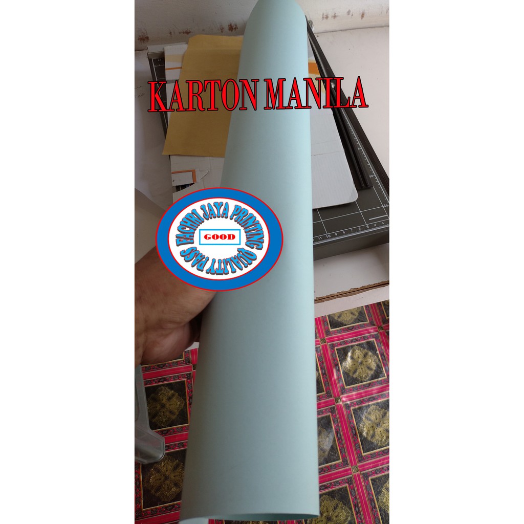 Jual KERTAS KARTON MANILA BC BIRU PUTIH PINK ISI 10 LEMBAR / PCS ...