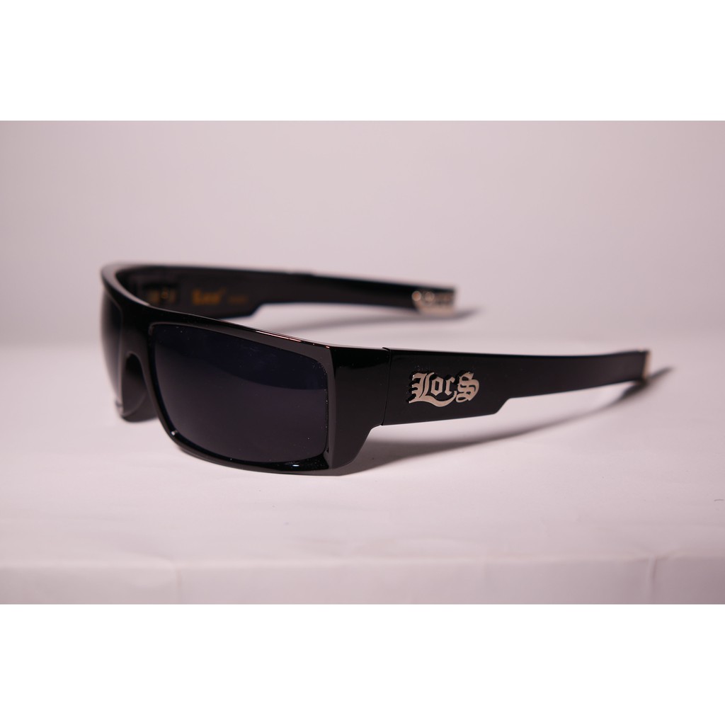 Jual LOCS SQUARE BLACK SUNGLASSES RETRO BIKER MOTORCYCLE RAPPER HIP HOP ...