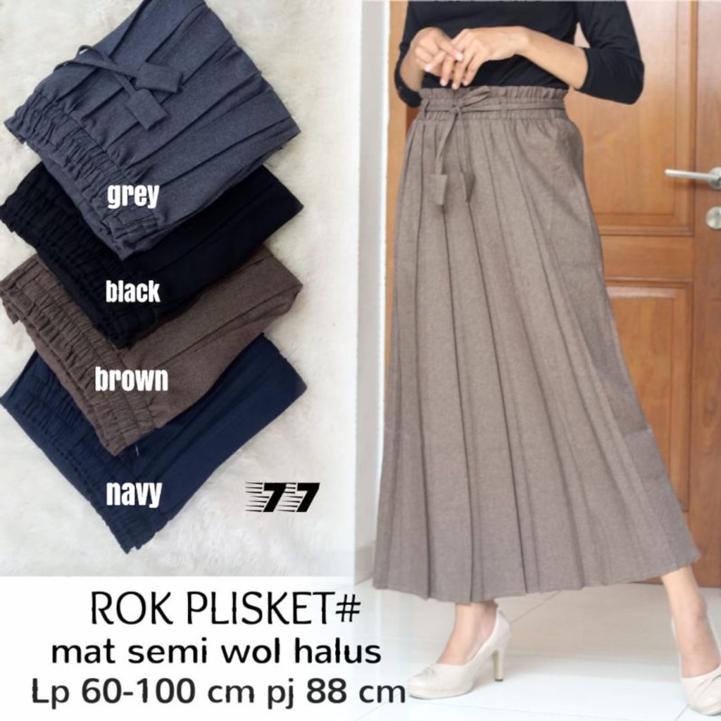 Jual Rok Rempel Formal / Rok Kerja Wanita / Terda Skirt Wood Korea ...