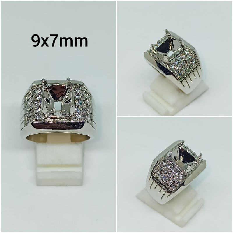 Jual CINCIN / EMBAN / RING ALPAKA SUPER KOTAK 9x7mm | Shopee Indonesia