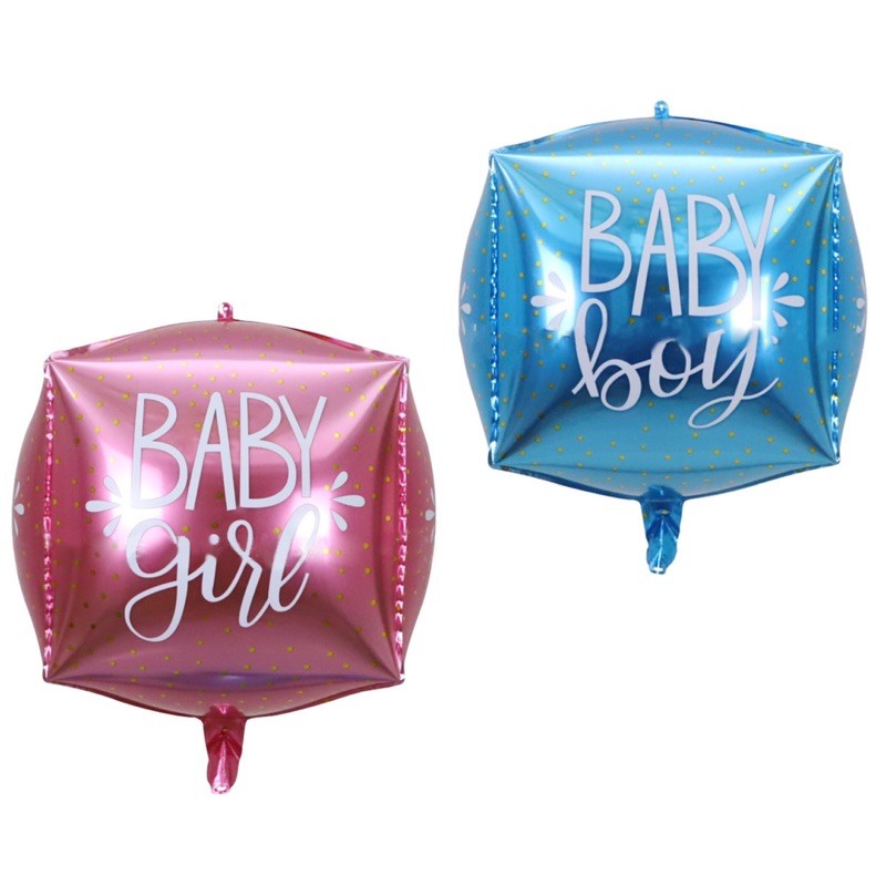 Jual Balon Baby Girl Boy kubus | Shopee Indonesia