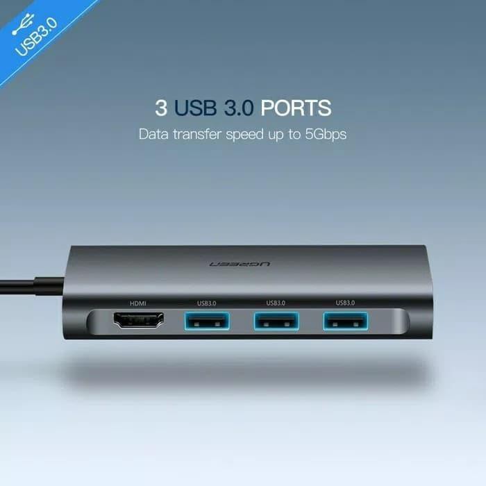 Jual Kabel Usb Hub | Usb C 8 In 1 To Hub Hdmi Vga Lan Ethernet Gigabit ...