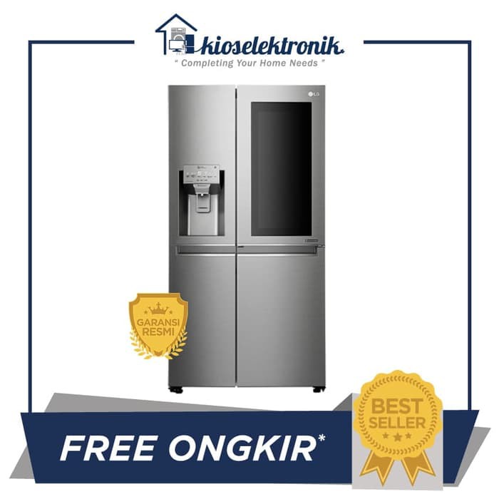 Jual LG GC-X247CKAV Kulkas Side by Side Instaview - Door in door - Inverter | Shopee Indonesia