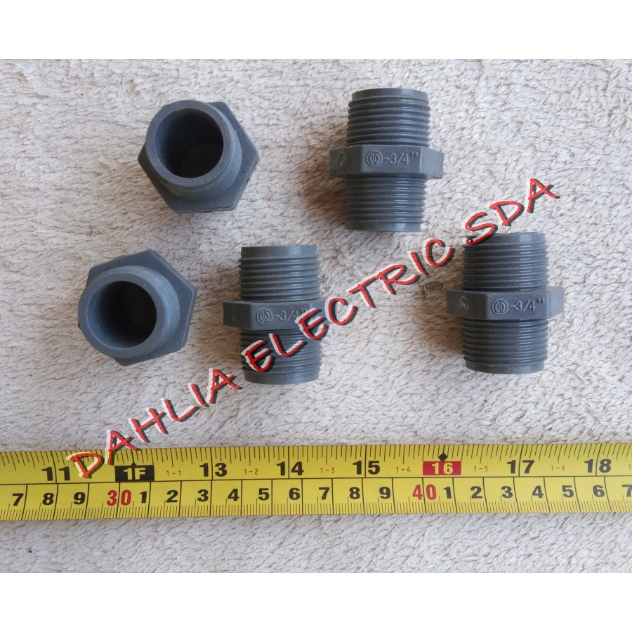 Jual DOUBLE NEPEL PVC 3/4 INCH | Shopee Indonesia