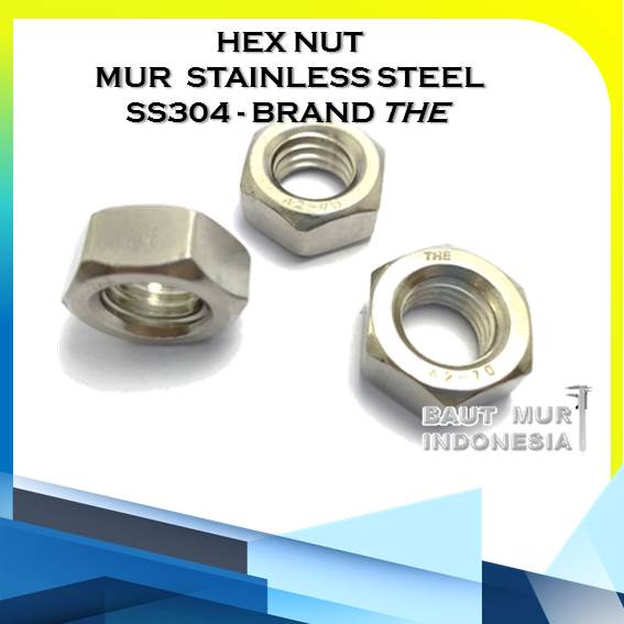 Jual MUR HEX NUT STAINLESS SS304 M16 | Shopee Indonesia