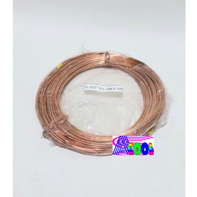 Jual Pipa Kapiler 0,70 mm Tembaga 30 M/1 Rol-Pipa Capiler AC-Kapiler ...