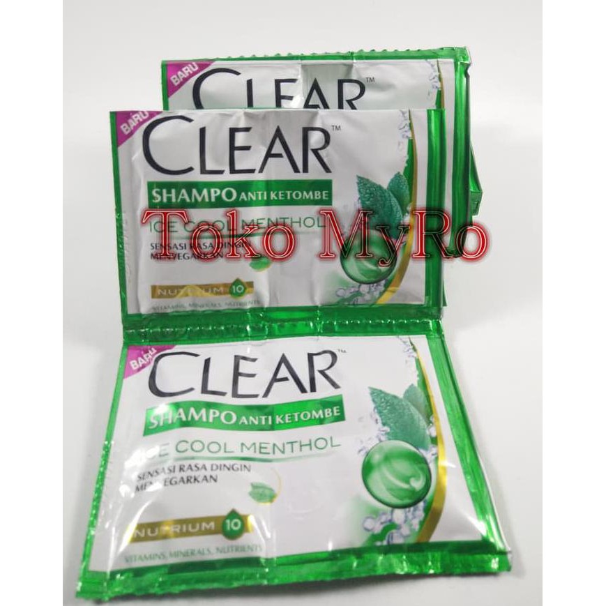 Jual shampoo Clear Shampo Anti Ketombe Ice Cool Menthol / Sampo Clear ...