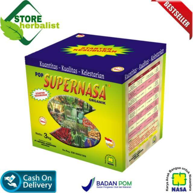 Jual pupuk organik supernasa Kemasan Besar nasa 3000gr - penggembur & penyubur tanah | Shopee ...